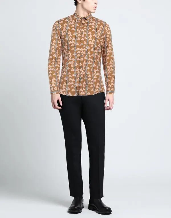 DANIELE ALESSANDRINI Shirt Size Cotton, Elastane - Yellow