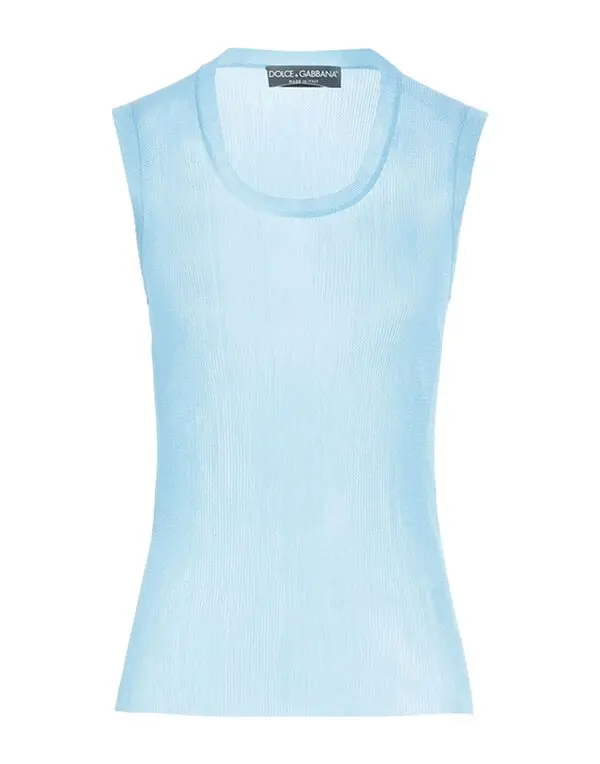 Dolce & Gabbana Sleeveless Metallic Top