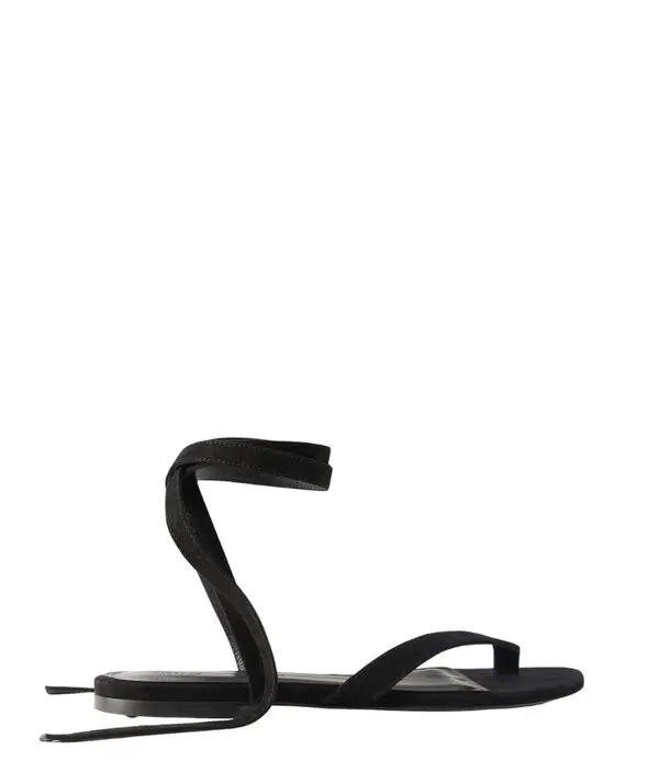 Proenza Schouler Tee Suede Sandals - Black