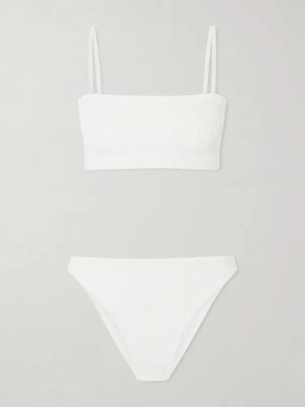Hunza G Gigi Crinkle Bikini - White