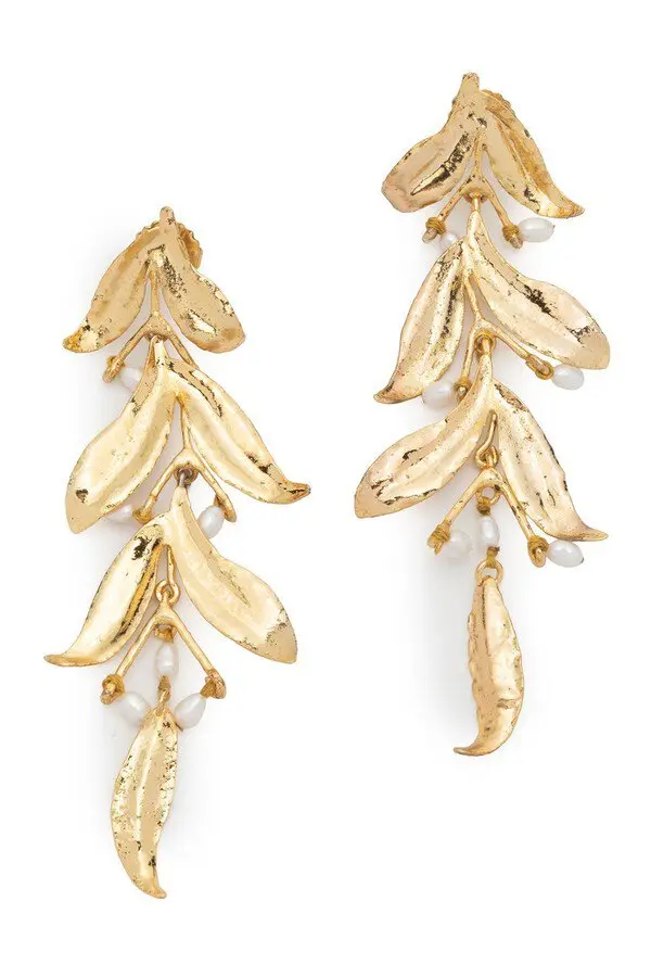 Natori Freshwater Pearl And Plated Drop Earrings - Gold