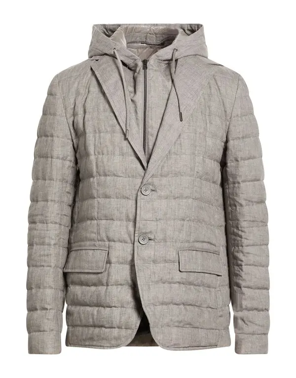 Herno Puffer Linen Jacket - Grey