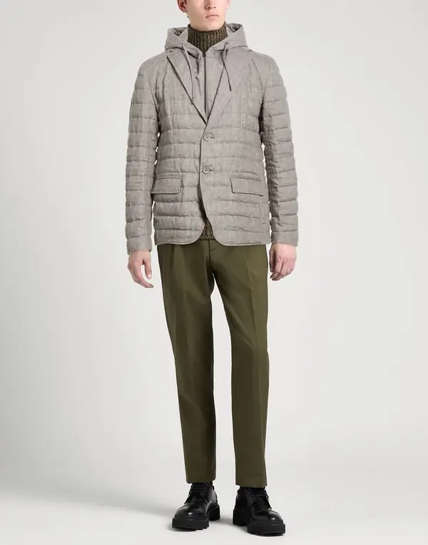 Herno Puffer Linen Jacket - Grey