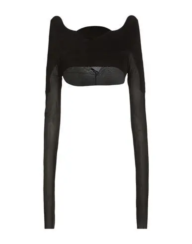 Rick Owens Crop Top With Long Sleeves