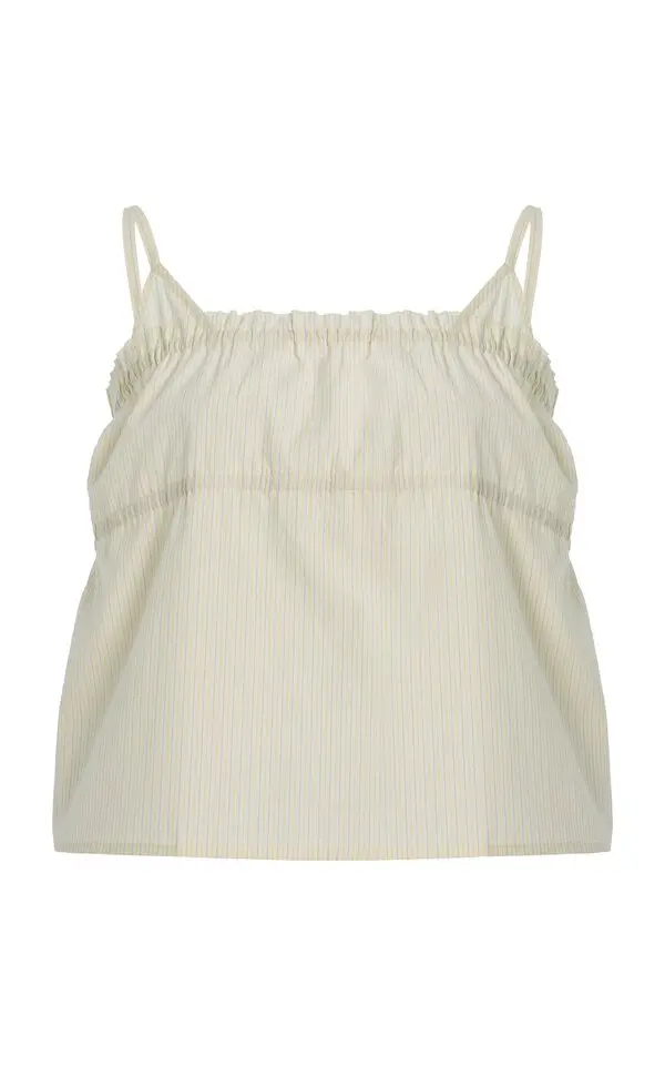 DEIJI STUDIOS Striped Cotton Poplin Cami Top