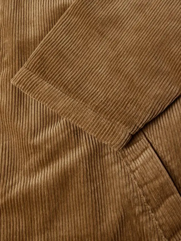 MANAAKI Wiri Leather-trimmed Corduroy Jacket