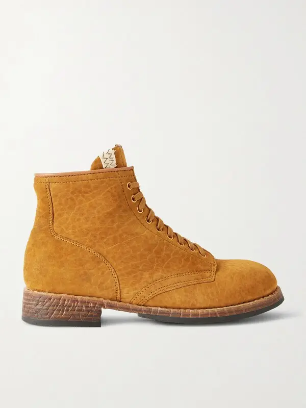 Visvim Brigadier Folk Suede Lace-up Boots - Brown