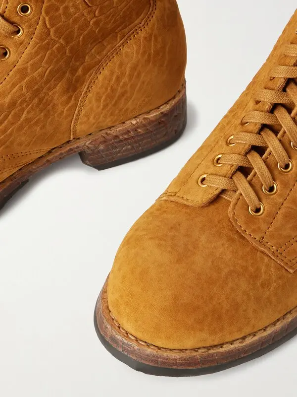 Visvim Brigadier Folk Suede Lace-up Boots - Brown