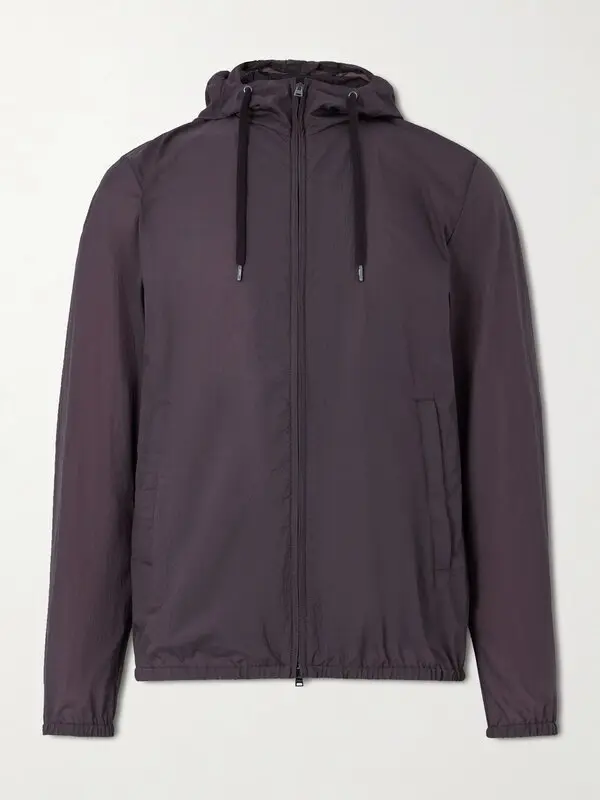 Herno Shell Hooded Jacket - Brown