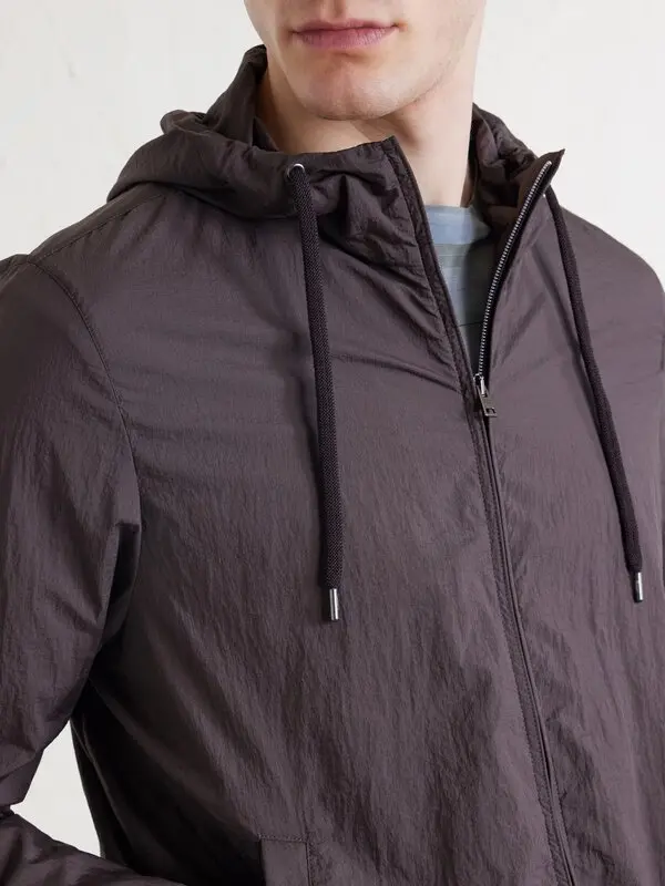 Herno Shell Hooded Jacket - Brown