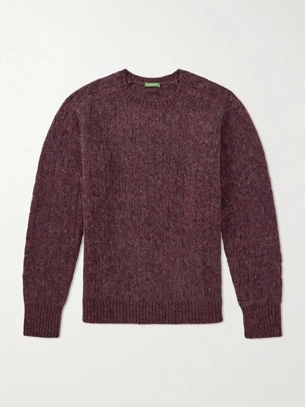 Sid Mashburn Cable-knit Wool Sweater