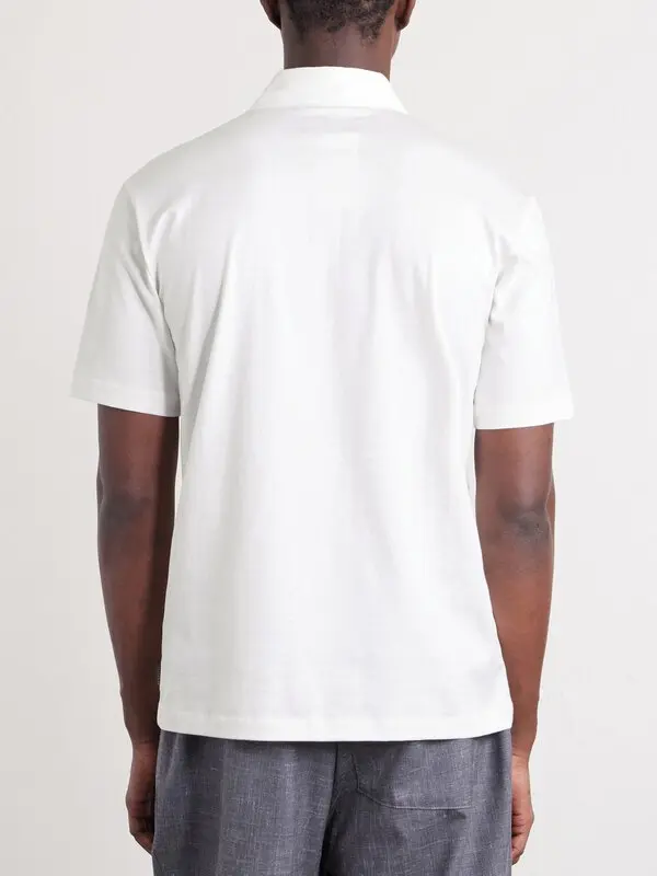 SLOWEAR Cotton And Silk-blend Jersey Polo Shirt