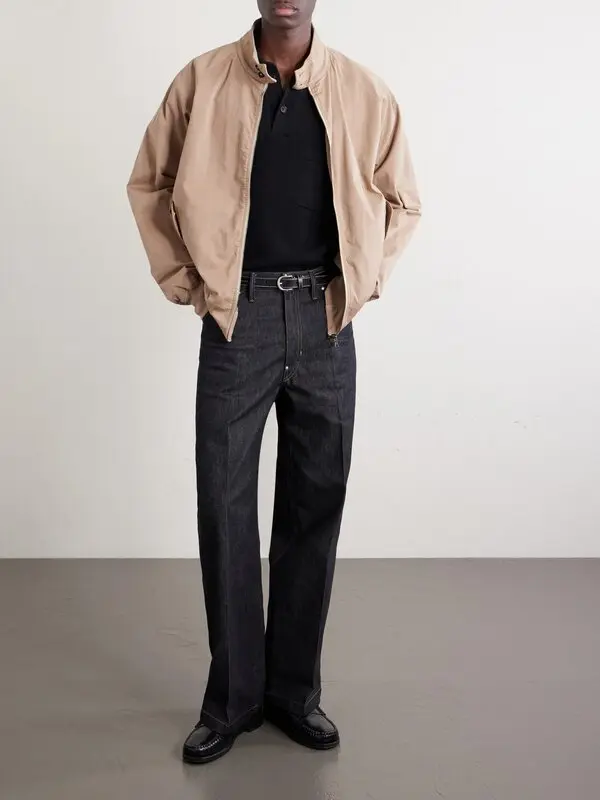 MARGARET HOWELL Merino Wool And Cashmere-blend Polo Shirt