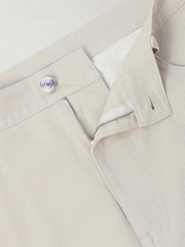 Dunhill Tapered Cotton-blend Twill Trousers - Neutrals