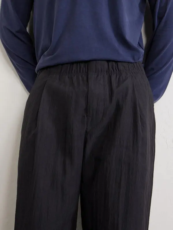 Our Legacy Straight-leg Linen-blend Trousers - Black