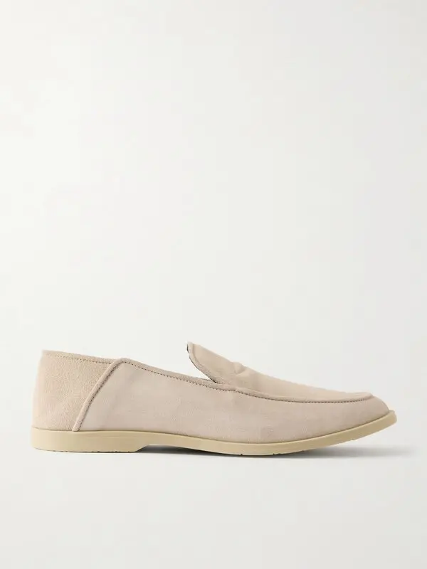 George Cleverley Mayfair Ii Collapsible-heel Suede Loafers