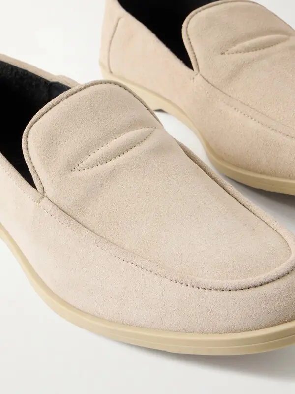 George Cleverley Mayfair Ii Collapsible-heel Suede Loafers