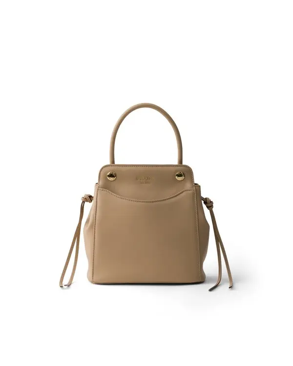 Prada Mini Leather Handbag - Neutral