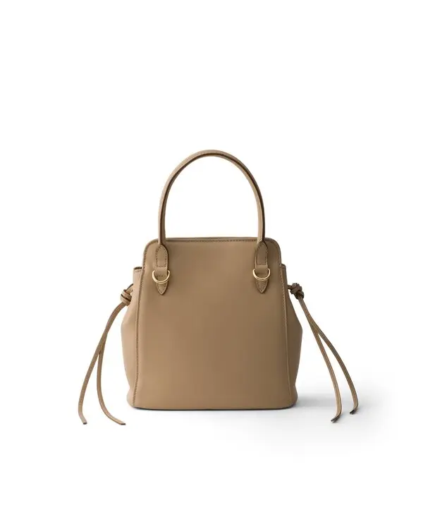 Prada Mini Leather Handbag - Neutral