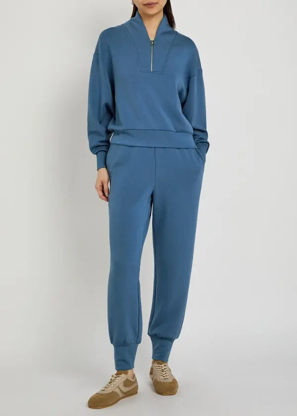 Varley Davidson Half-zip Stretch-jersey Sweatshirt