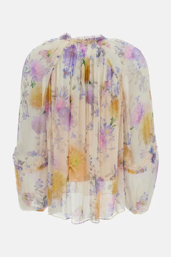 Zimmermann Luna Ruffled Blouse - Multicolor