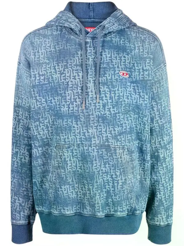 DIESEL® Logo Drawstring Hoodie