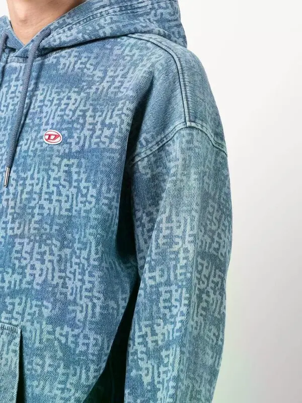 DIESEL® Logo Drawstring Hoodie