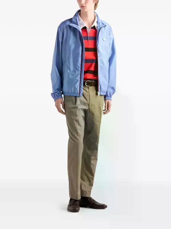 Prada Striped Polo Shirt - Red