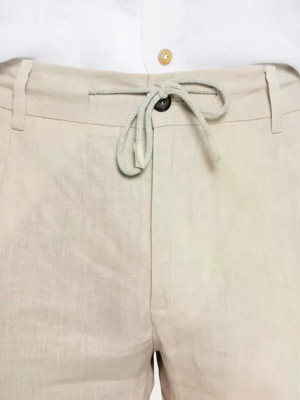 Eleventy Drawstring Pleated Trousers - Neutrals