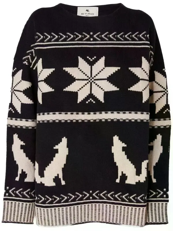 Etro Fair Isle Virgin Wool Sweater