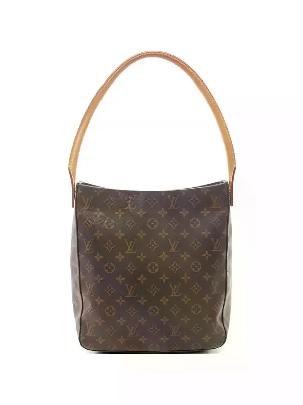LOUIS VUITTON 2002 Looping Gm Monogram-canvas Shoulder Bag - Brown
