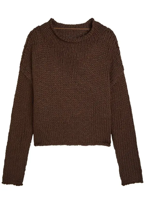 Free People Opal Cotton-blend Jumper - Brown