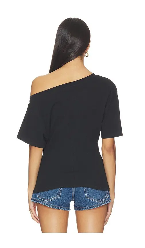 EB DENIM Elena Off The Shoulder Tee - Black