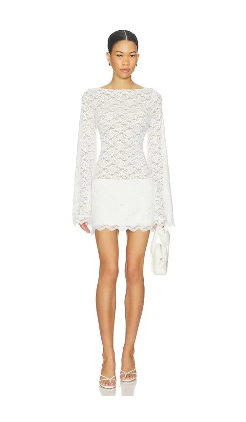 RUNAWAY THE LABEL Effie Long Sleeve Mini Dress