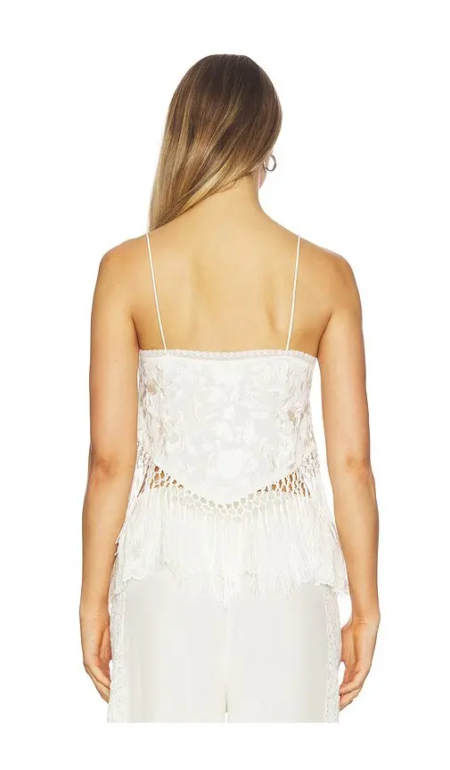 LoveShackFancy Annemarie Jacquard Textile Top