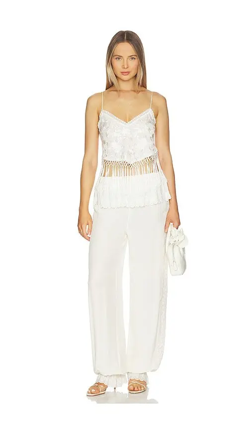 LoveShackFancy Annemarie Jacquard Textile Top