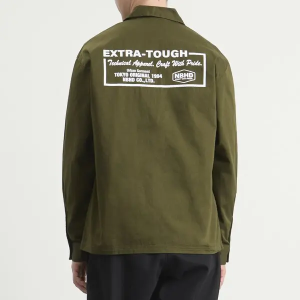 NEIGHBORHOOD Classic Long Sleeve Work Shirt 2 - Olive Drab