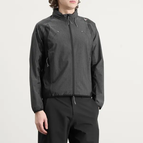 ROA Pinstriped Hooded Wind Jacket