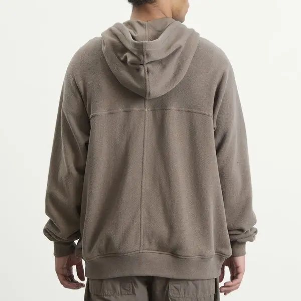 Rick Owens Slouchy Zip Hoodie - Dust