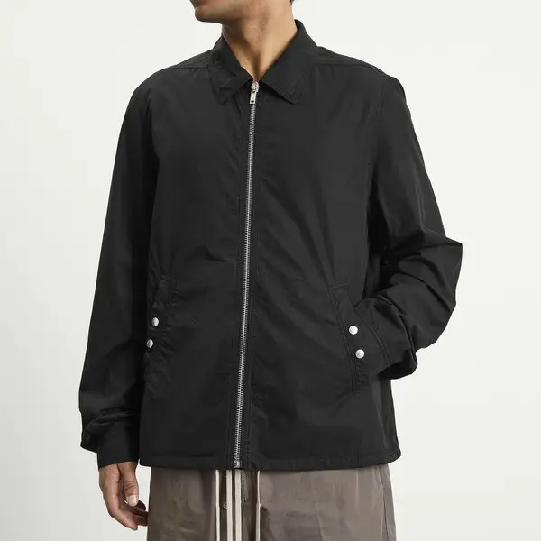 Rick Owens Zip-front Nylon Jacket - Black