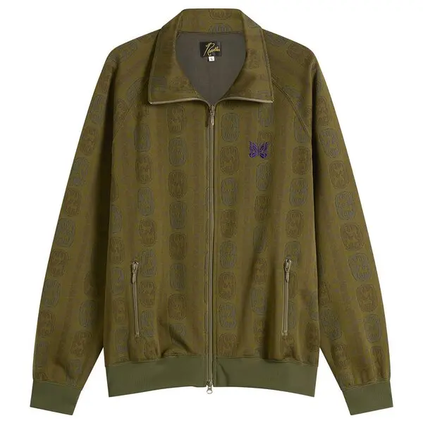 Needles Poly Jacquard Track Jacket - Olive