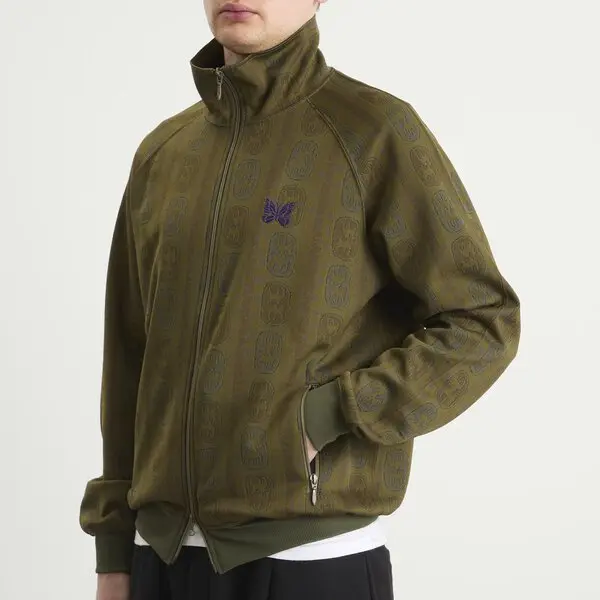 Needles Poly Jacquard Track Jacket - Olive