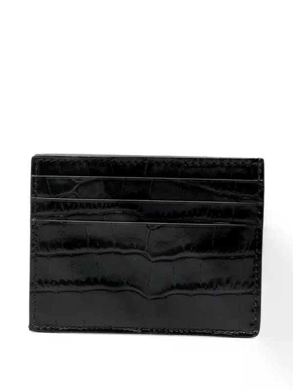 TOM FORD Embossed Card Holder - Black