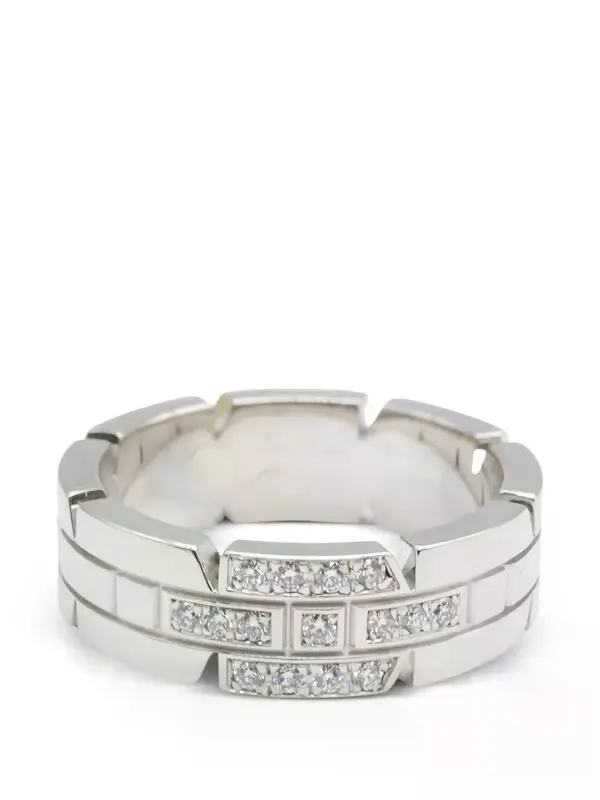 CARTIER Tank Française Diamond Ring - Silver