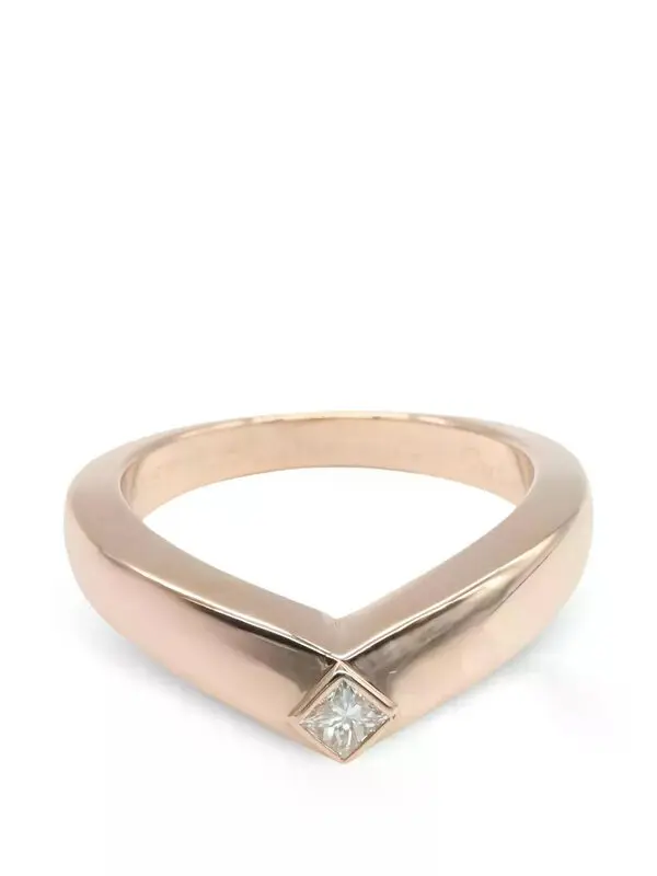 CARTIER Triandle Diamond-embellished Ring - Gold