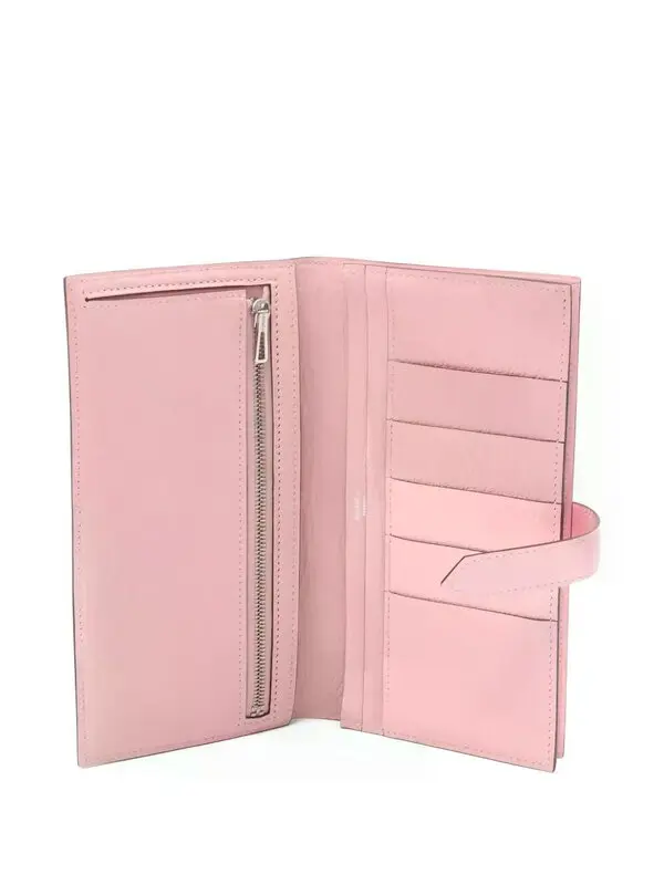 Hermès 2019 Bearn Soufflé Rose Sakura Bi-fold Wallet - Pink