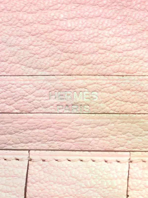 Hermès 2019 Bearn Soufflé Rose Sakura Bi-fold Wallet - Pink