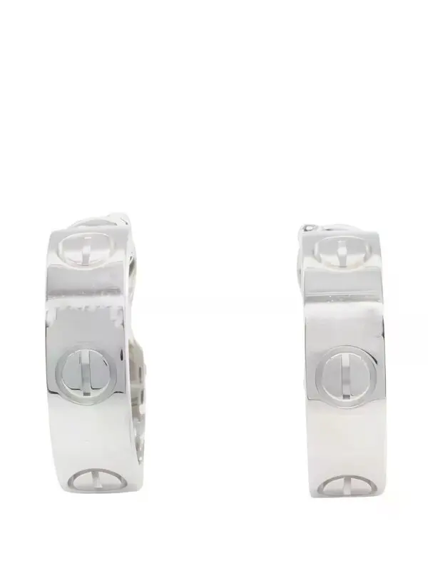 CARTIER 2010s Love Earrings - Silver