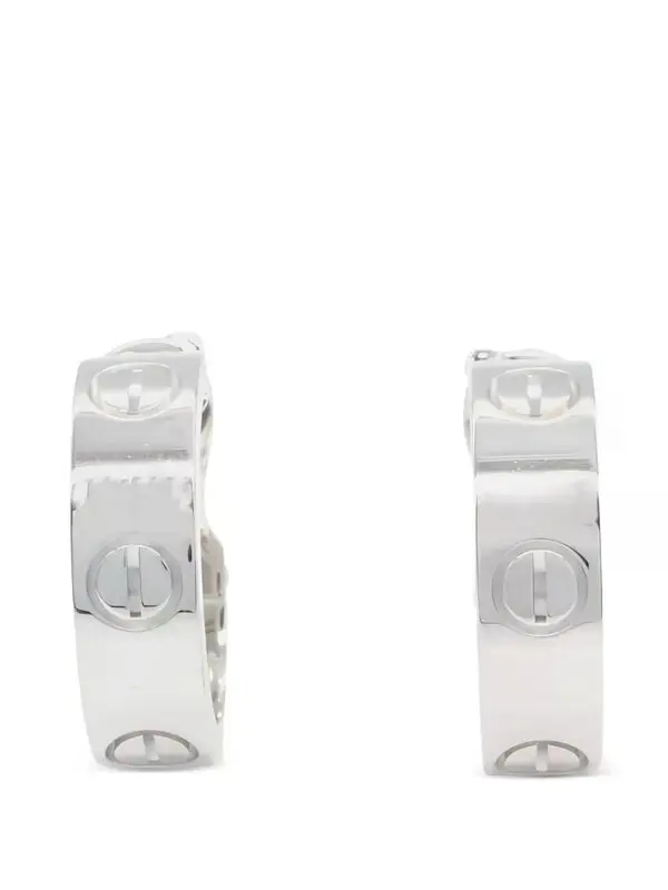 CARTIER 2010s Love Earrings - Silver