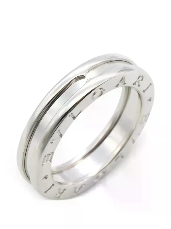 BVLGARI 2010 18kt White Gold B.zero1 Ring - Silver